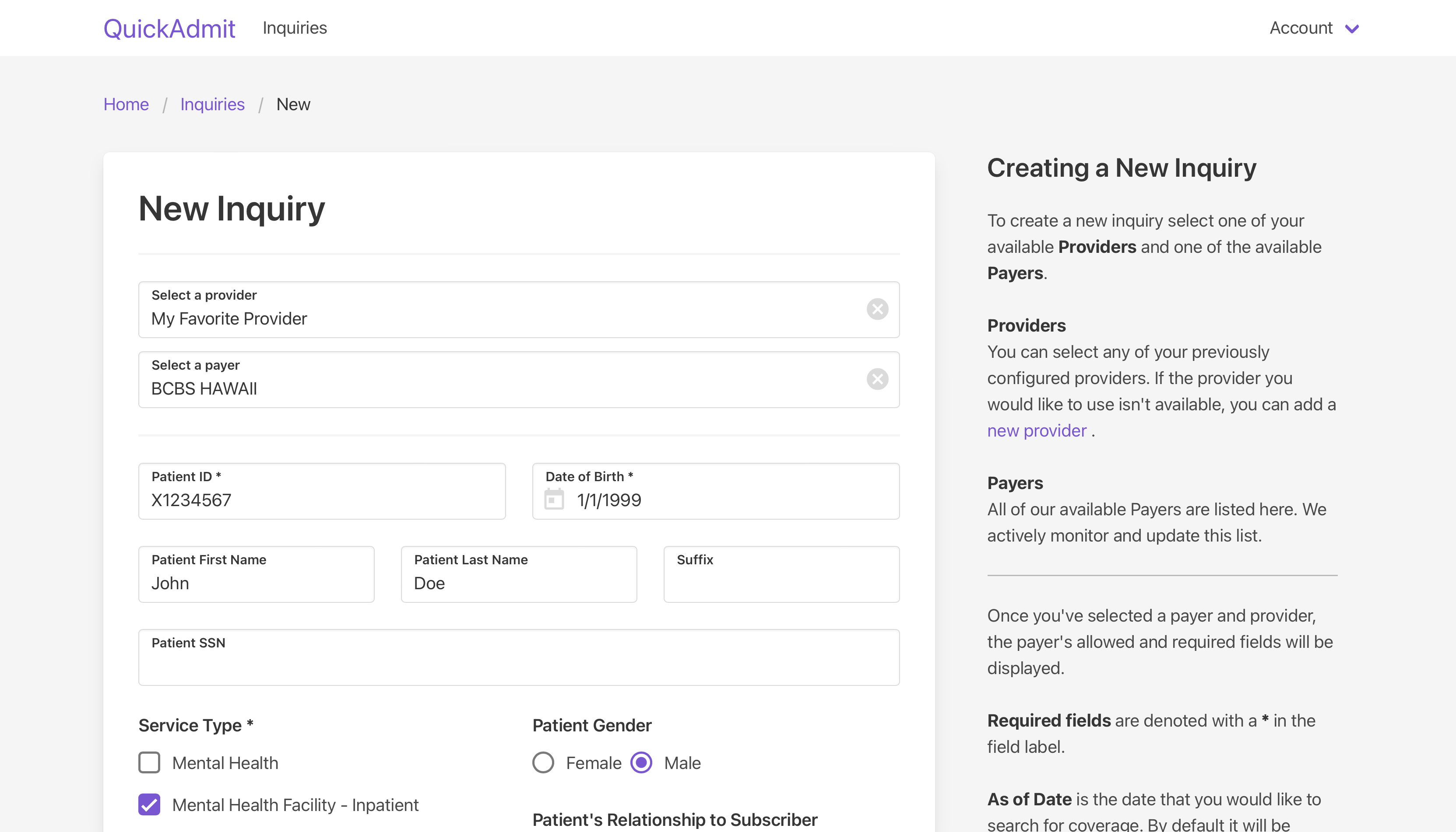 Welcome to QuickAdmit